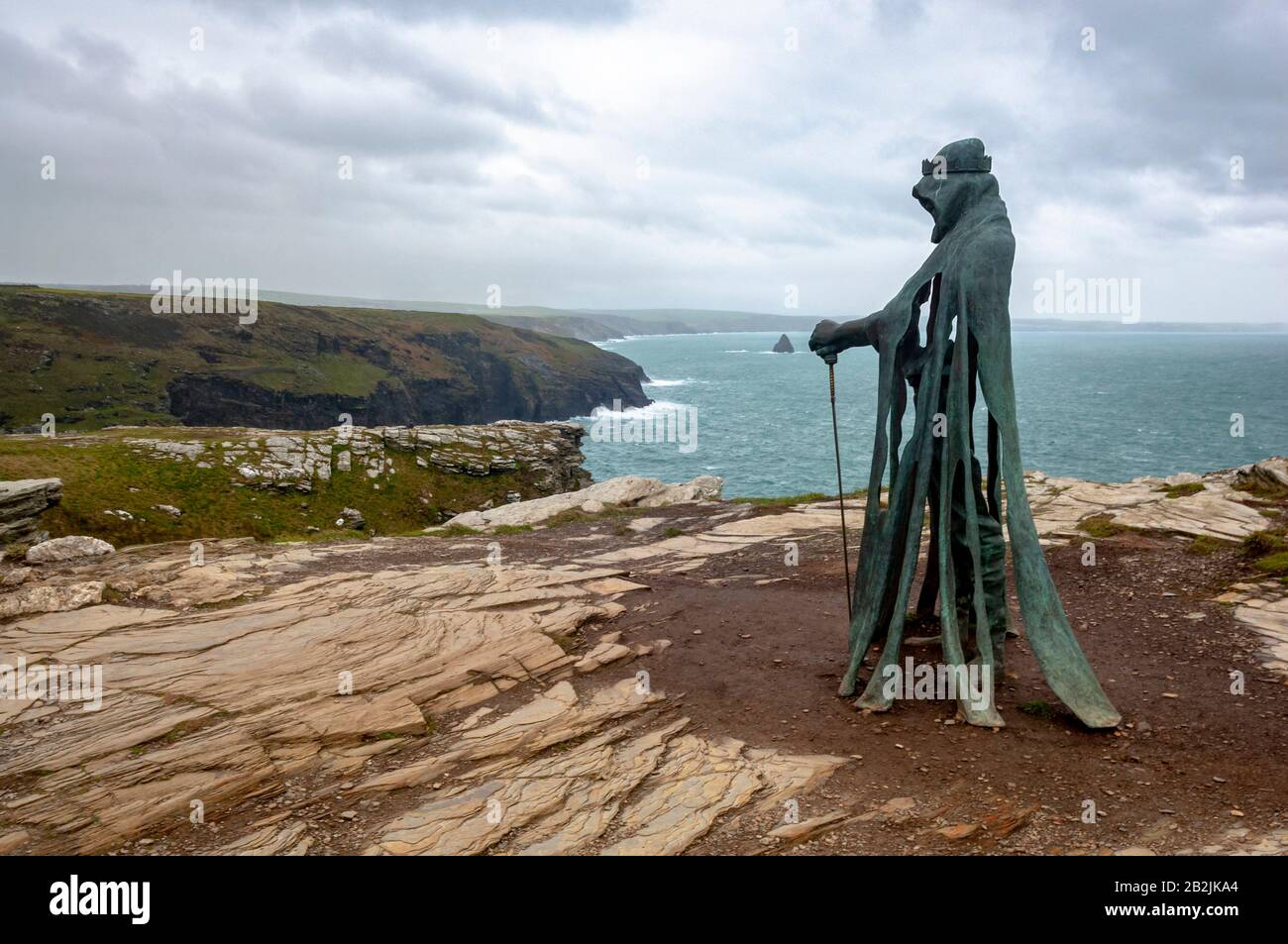 Gallos statue tintagel Banque de photographies et d’images à haute ...