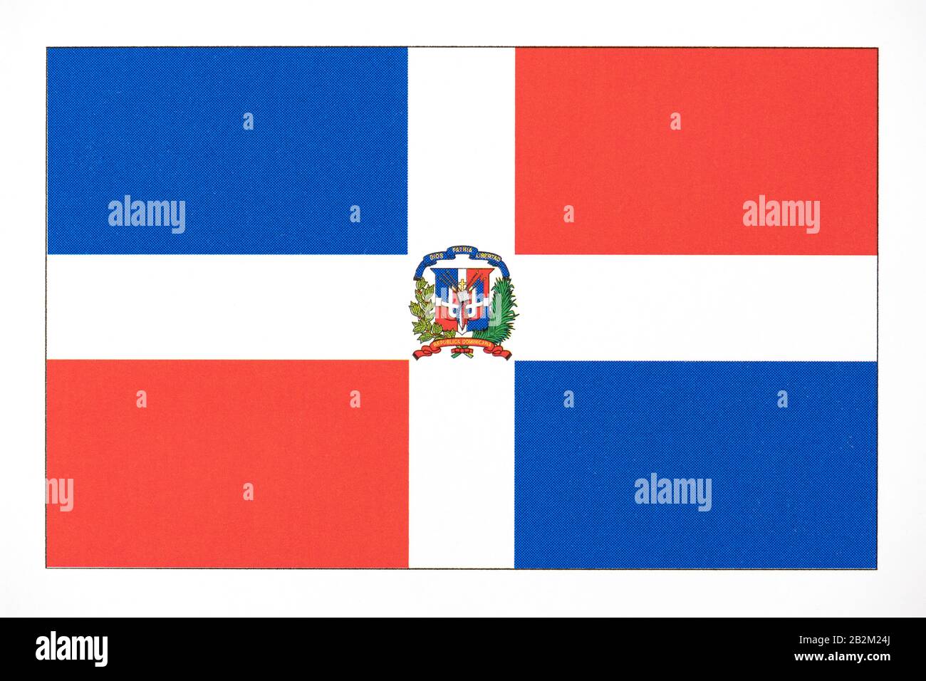Drapeau national dominicain Banque de photographies et d’images à haute résolution - Alamy