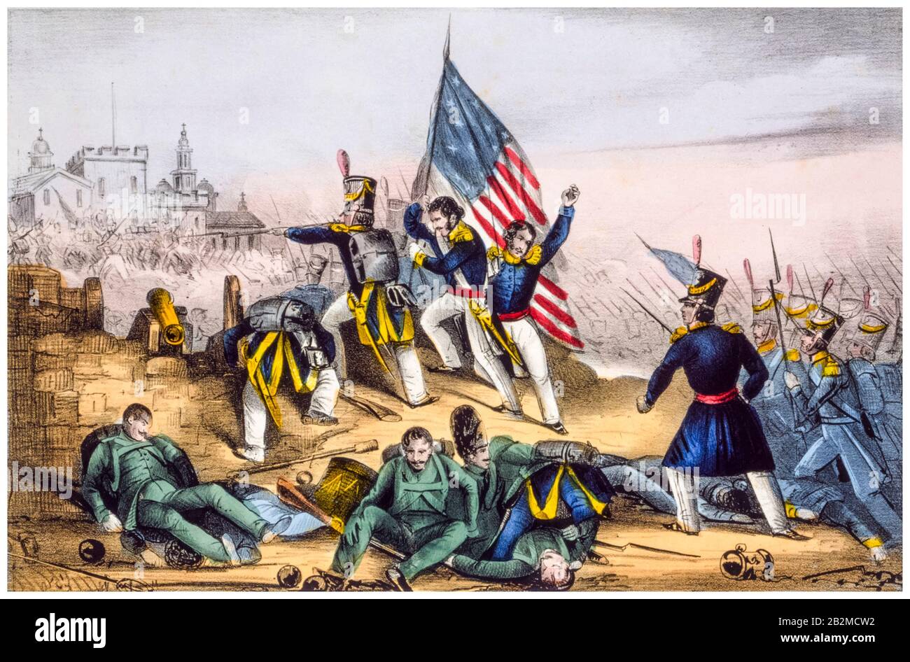 Battle of chapultepec Banque d'images détourées - Alamy