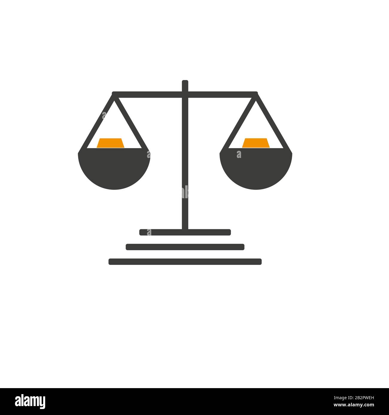 Icône poids simple. Comparez le symbole du logo. Met à l'échelle le ...