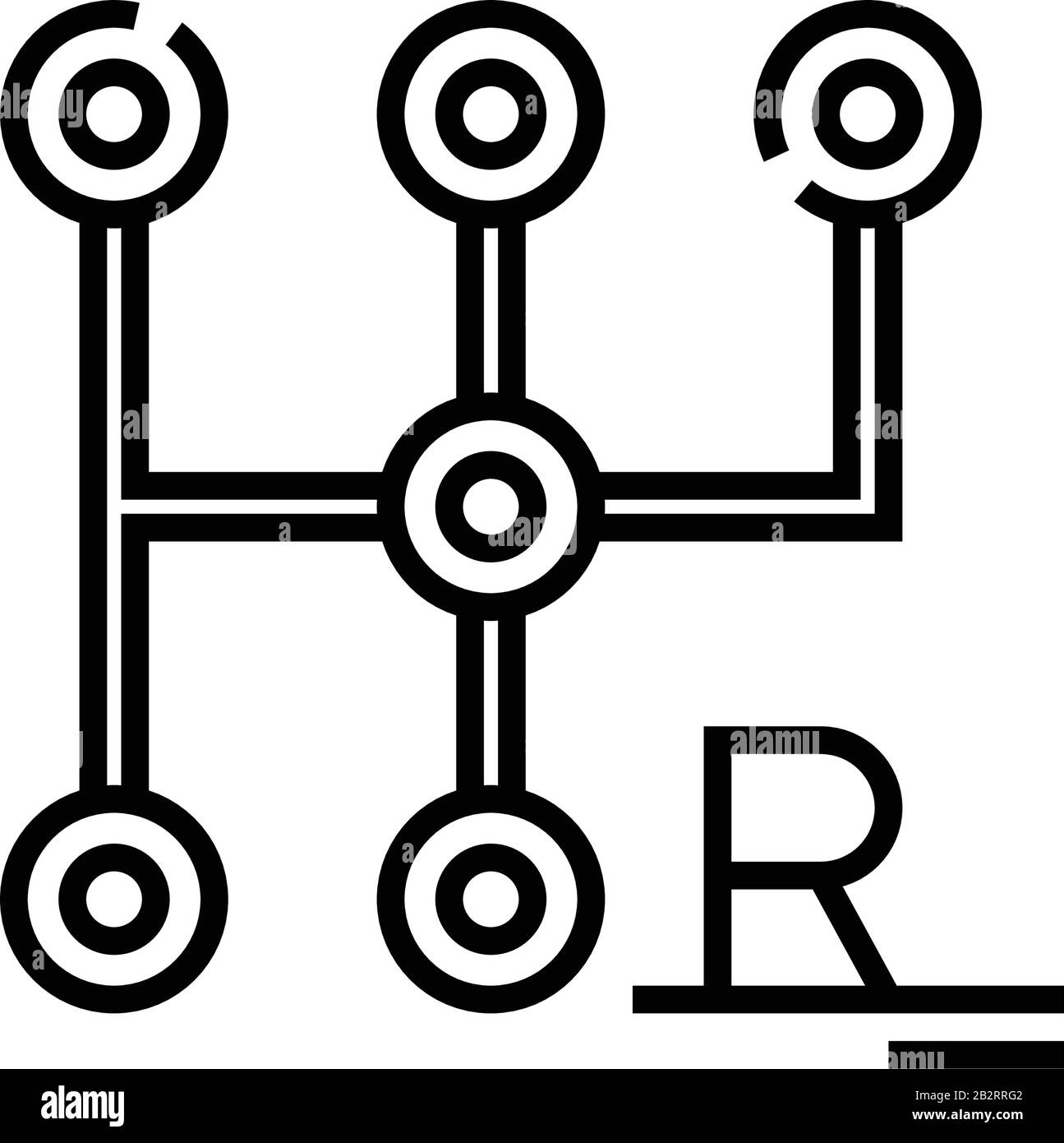 Icône De Ligne De Mécanisme Technique Signe De Concept Illustration