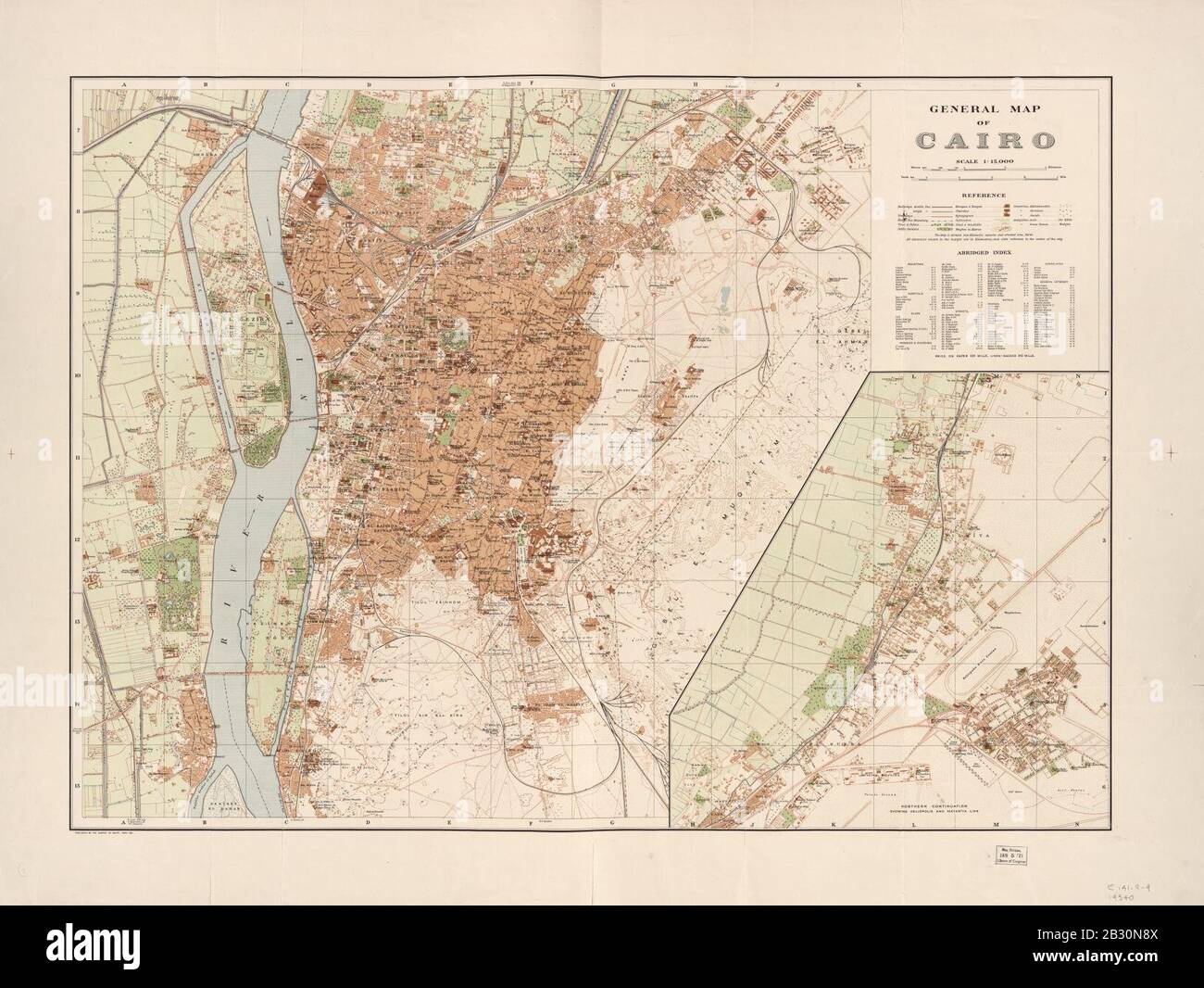 Map of cairo Banque de photographies et d’images à haute résolution - Alamy
