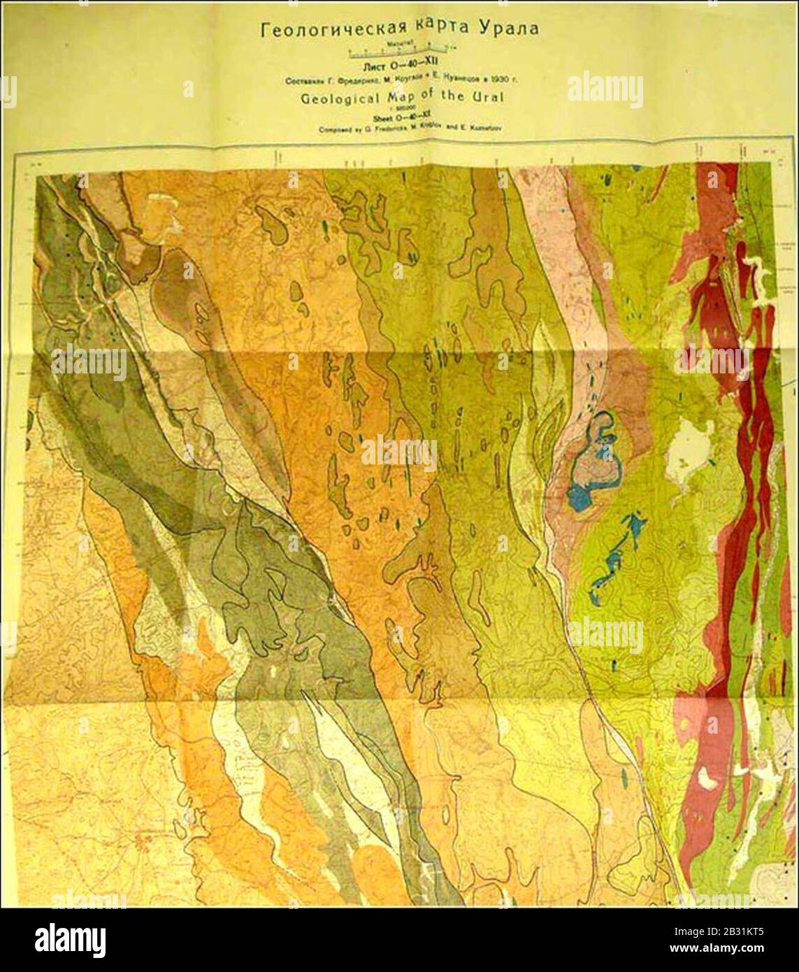 Geologic map Banque de photographies et d’images à haute résolution - Alamy