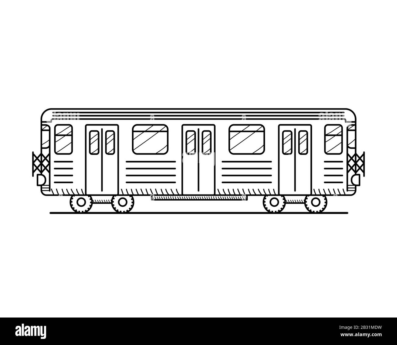 Icône de métro linéaire isolée sur fond blanc. Concept éducatif pour la ...