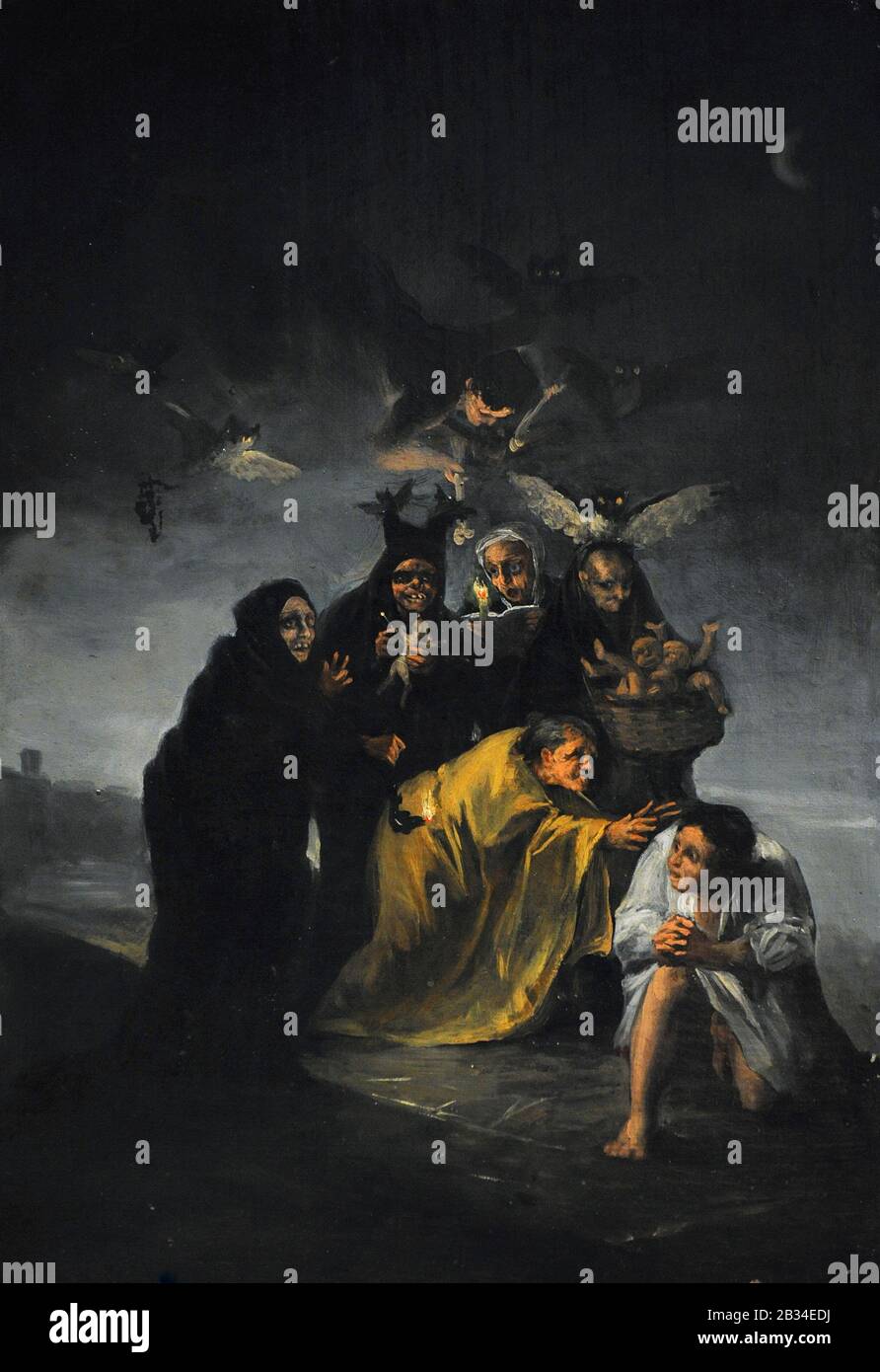 Francisco de Goya y Lucientes (1746-1828). Peintre espagnol. Le Sabbat ...
