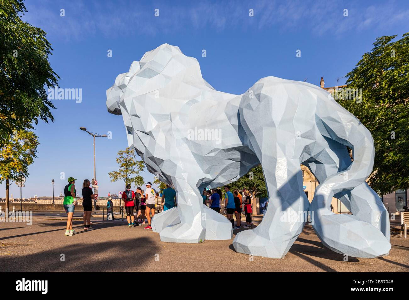 Lion sculpture lyon Banque de photographies et d’images à haute ...