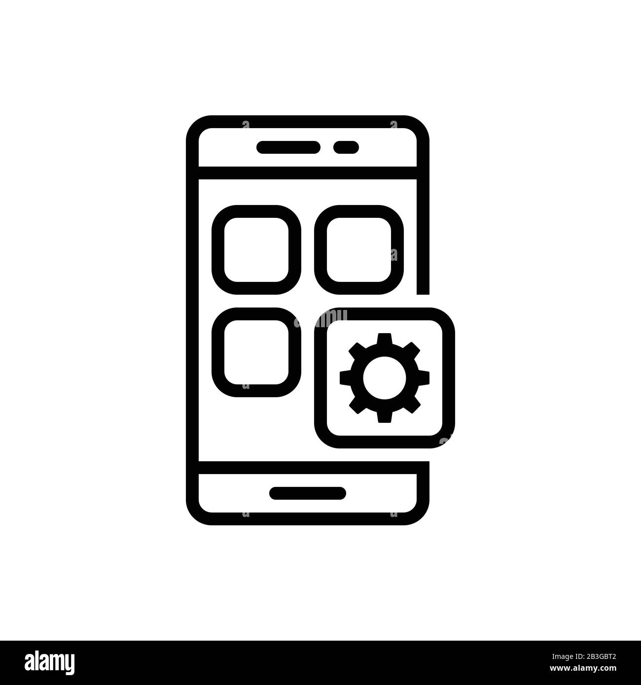 Logo mobil Banque d'images vectorielles - Alamy