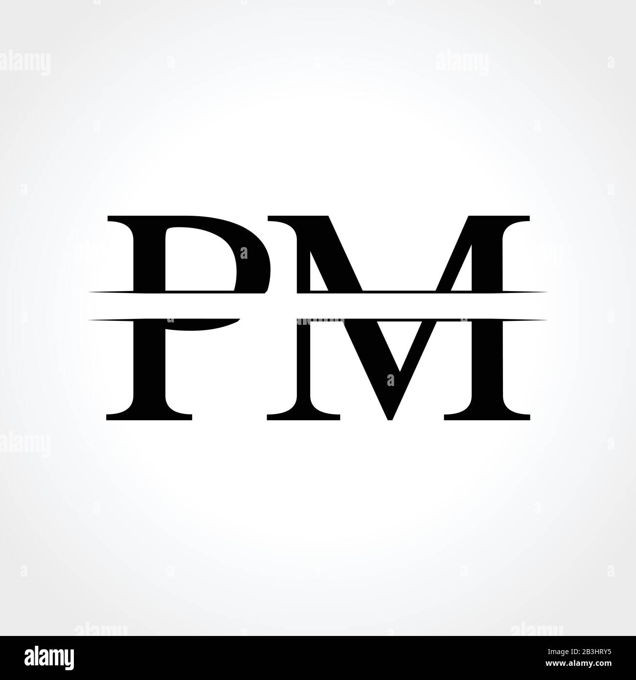 Logo pm Banque d'images vectorielles - Alamy