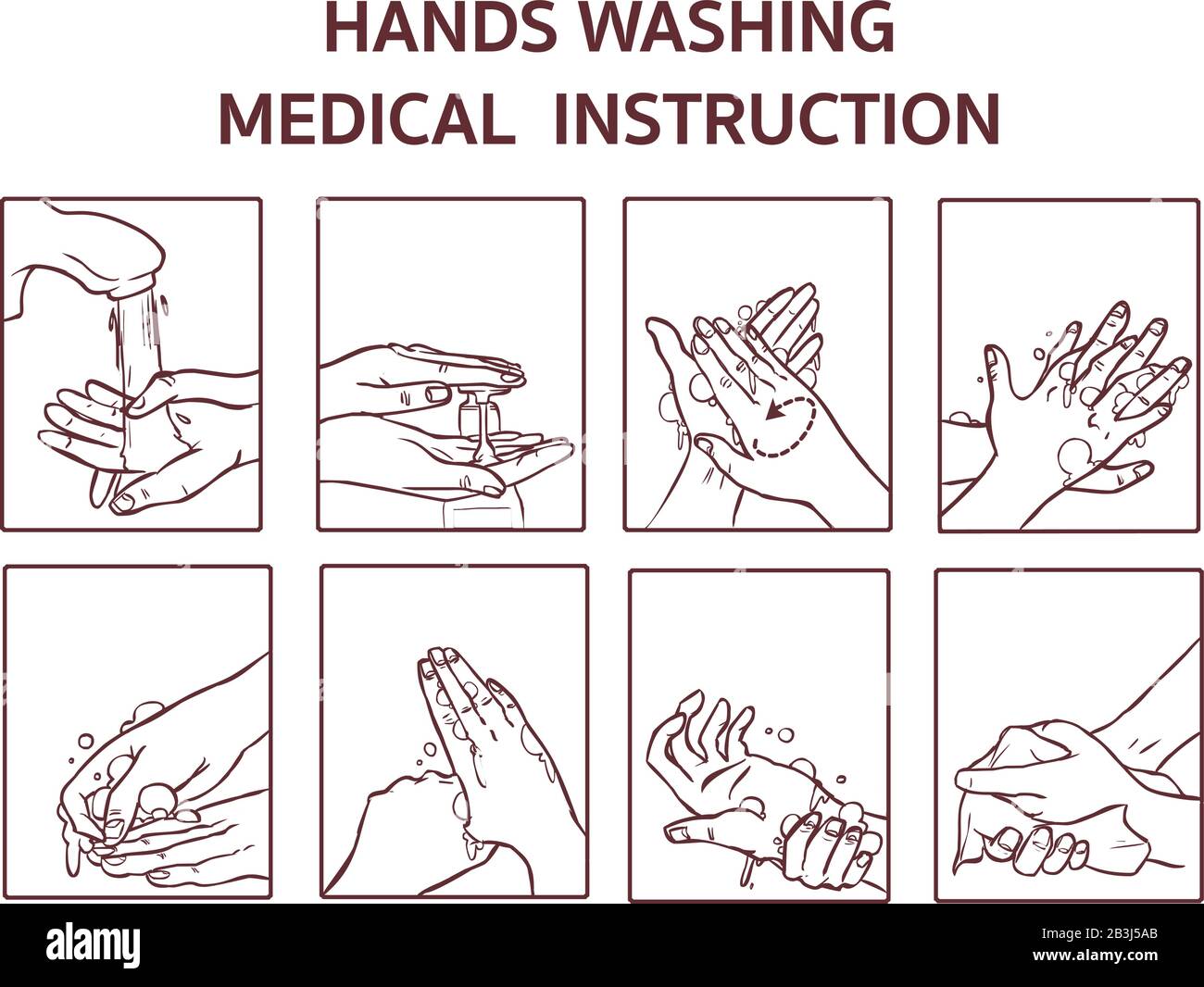 Washing instructions label Banque d'images vectorielles - Alamy