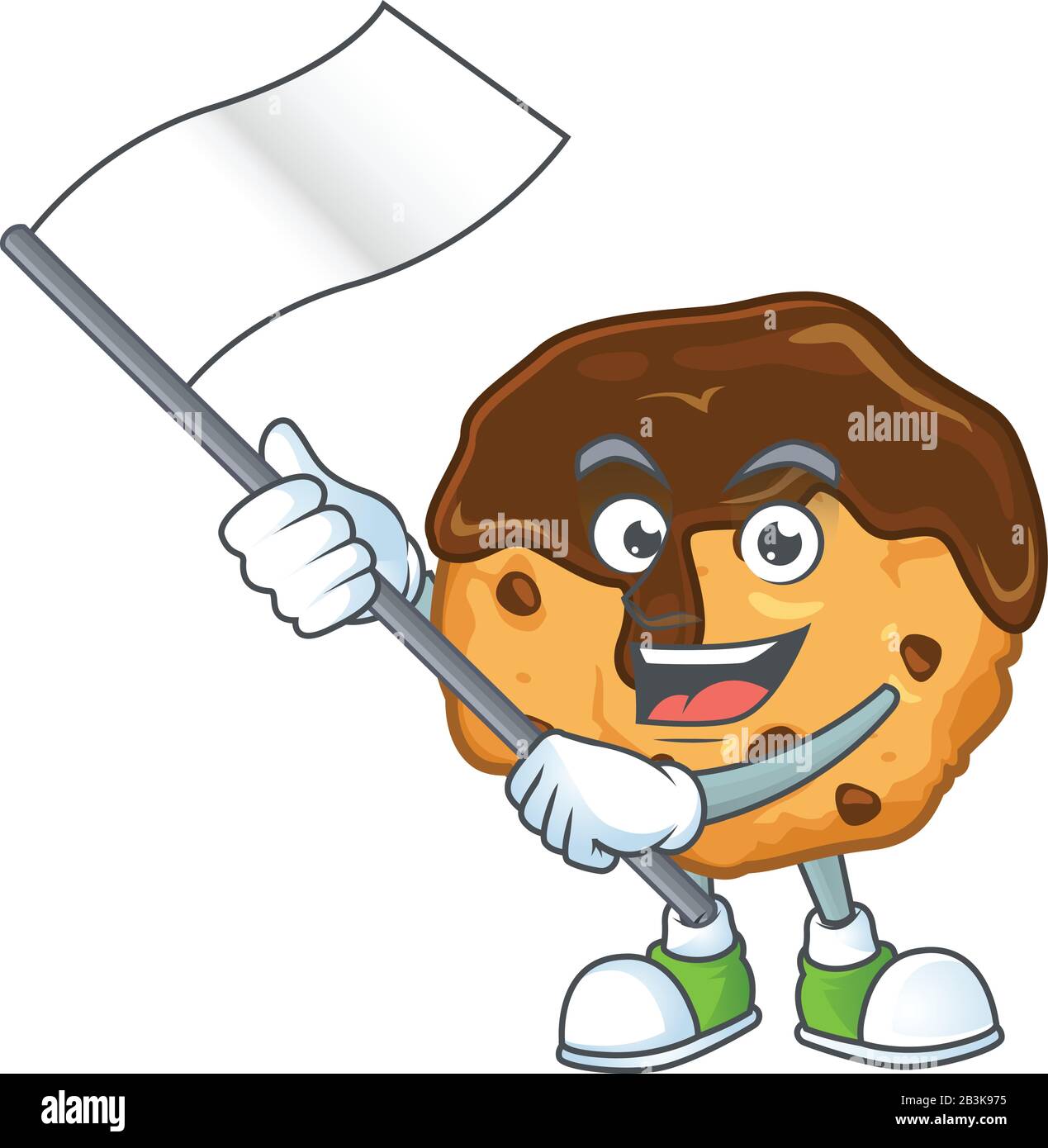 Des chips de chocolat drôles au motif de personnage de dessin animé à ...