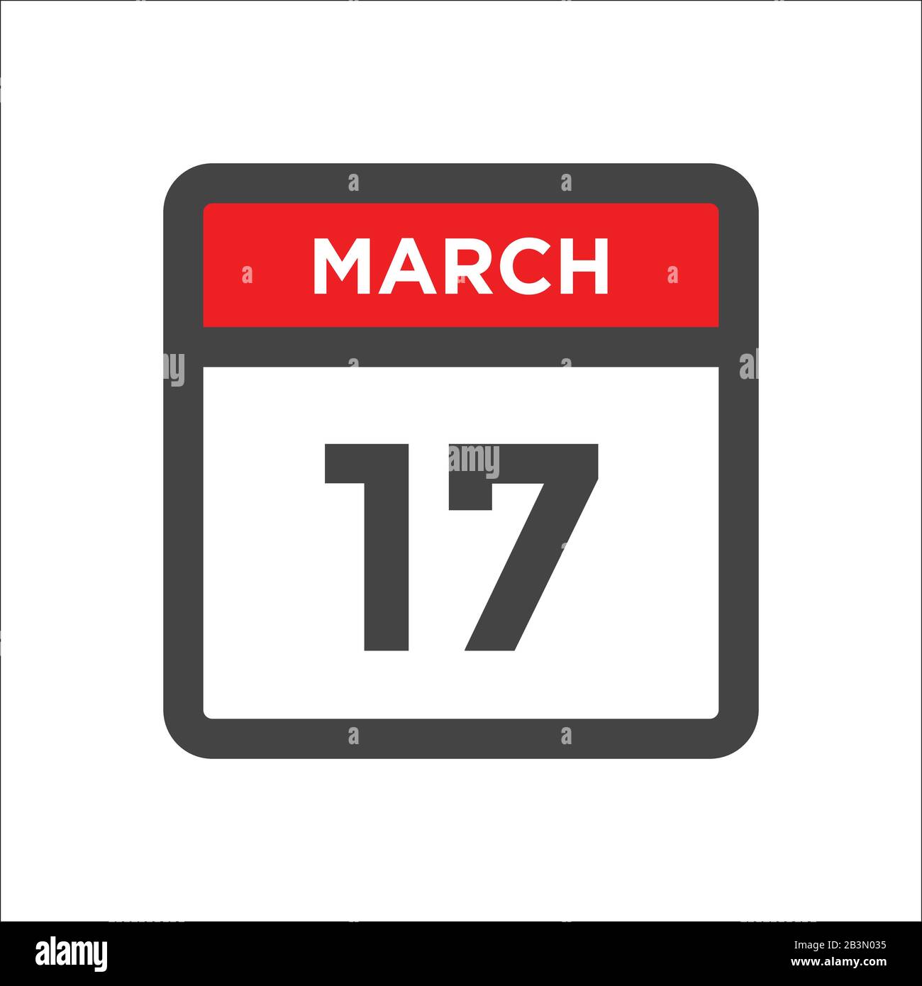 17 mars 2022 Banque d'images vectorielles - Alamy