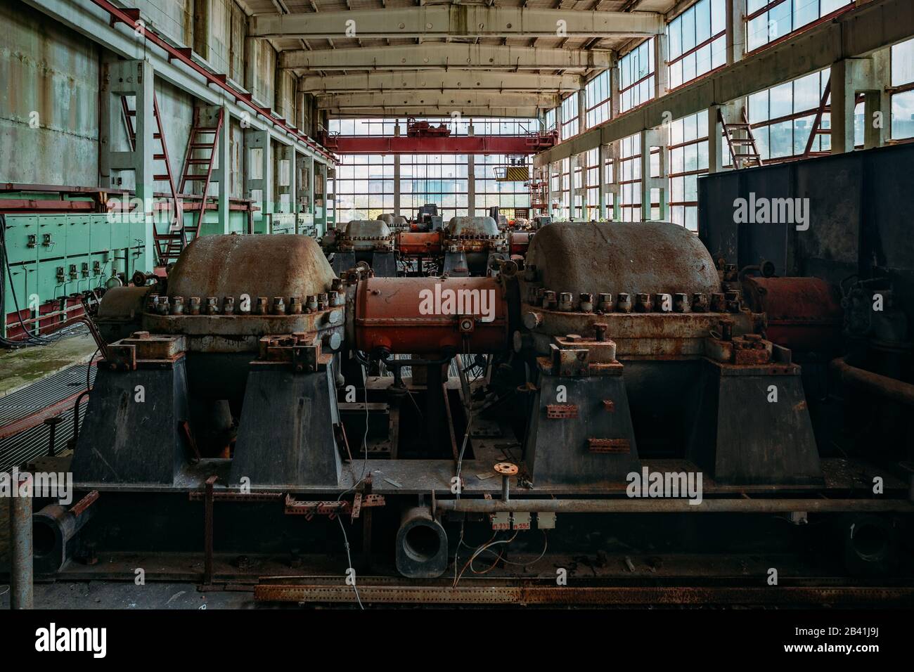 Vestiges de l'ancien hall de production Banque de photographies et d ...
