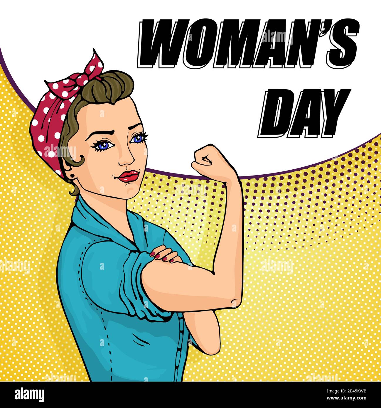 Nous Pouvons Le Faire Fille. Symbole femme de pouvoir, droits des ...