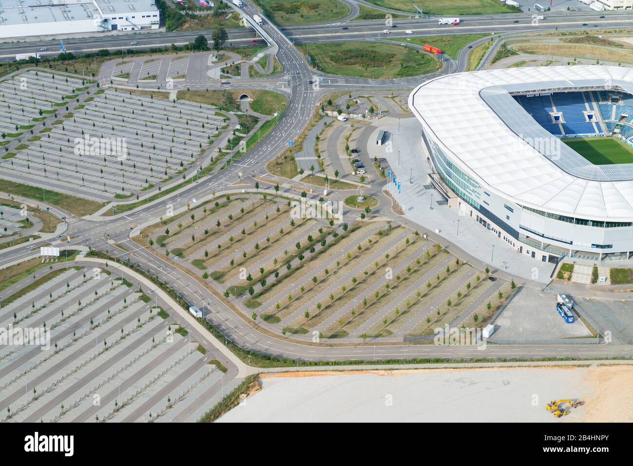 Stade de football tsg 1899 hoffenheim avec des places de stationnement ...