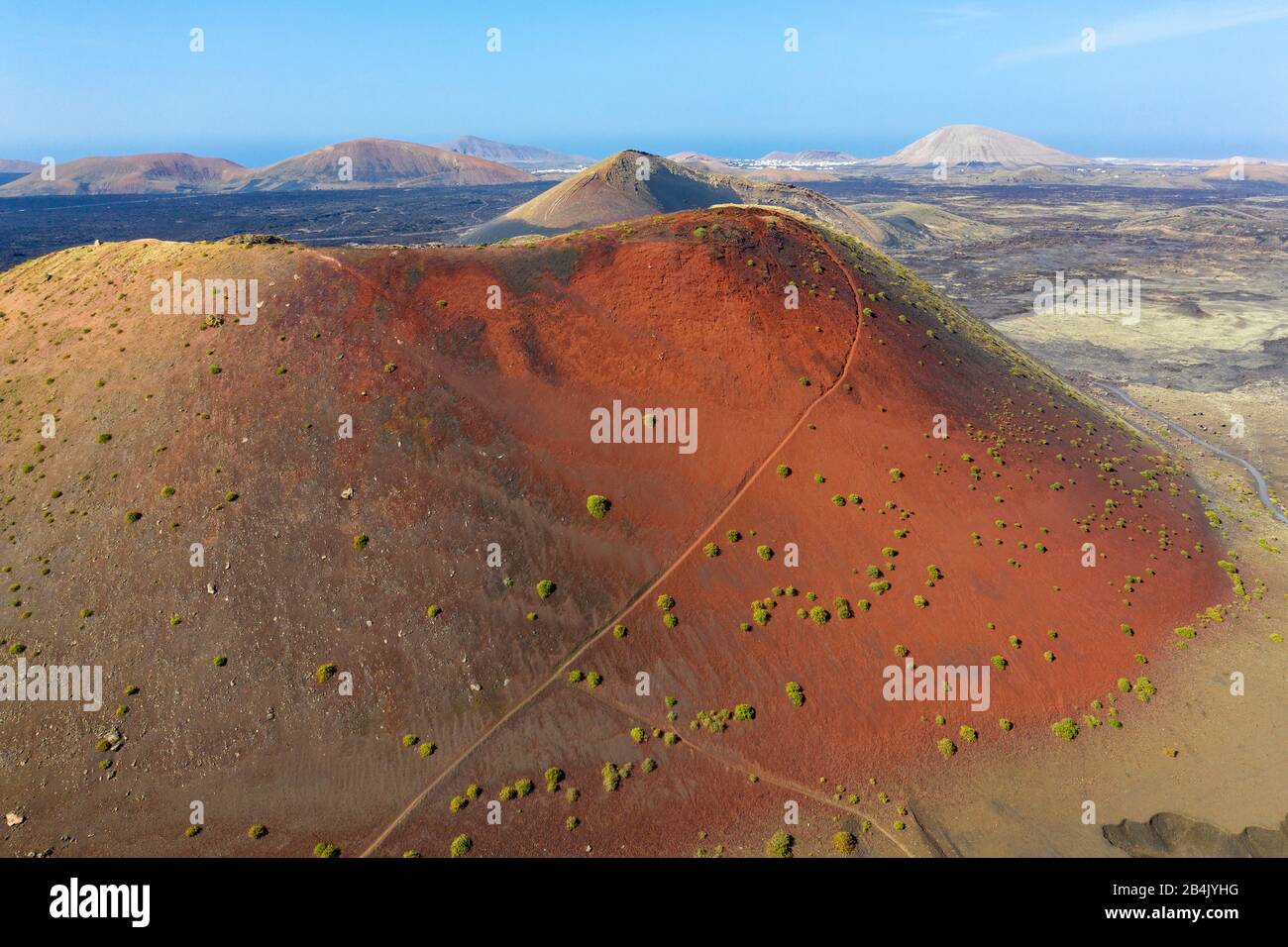 Flanc rouge du volcan montana colorada Banque de photographies et d ...