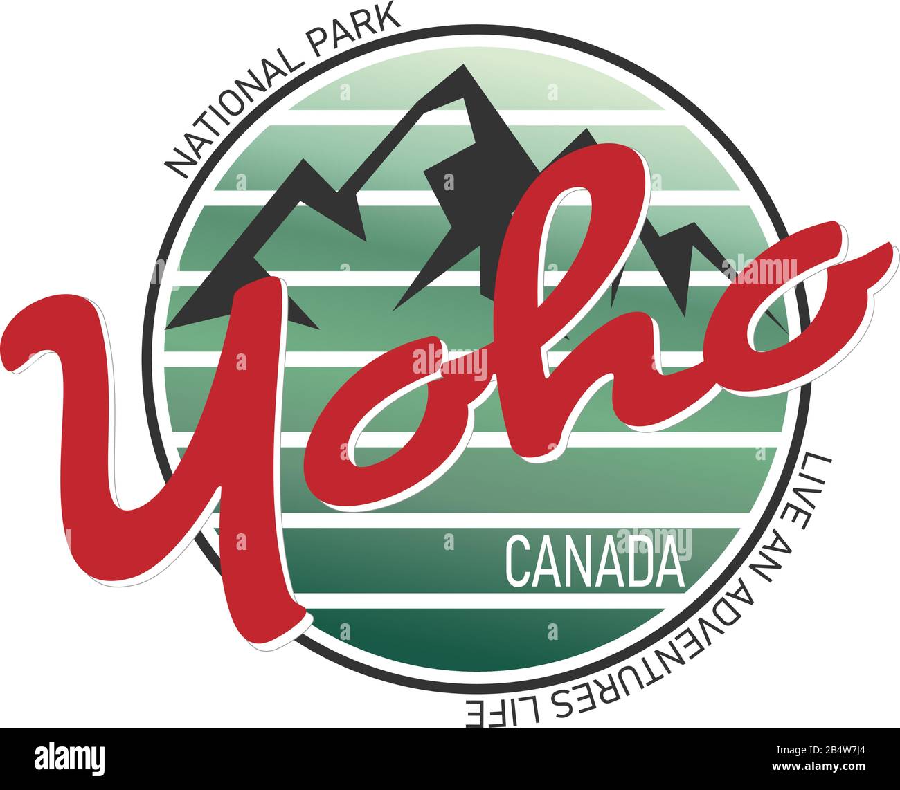 Yoho nationalpark Banque d'images vectorielles - Alamy