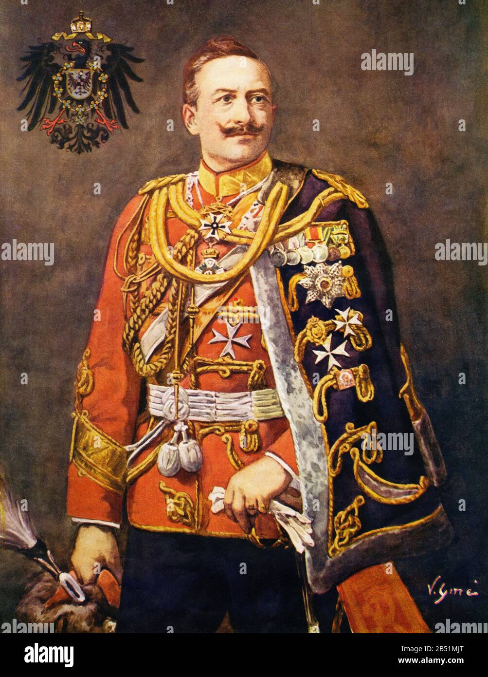 Kaiser Wilhelm Ii Von Preußen Banque d'image et photos - Alamy