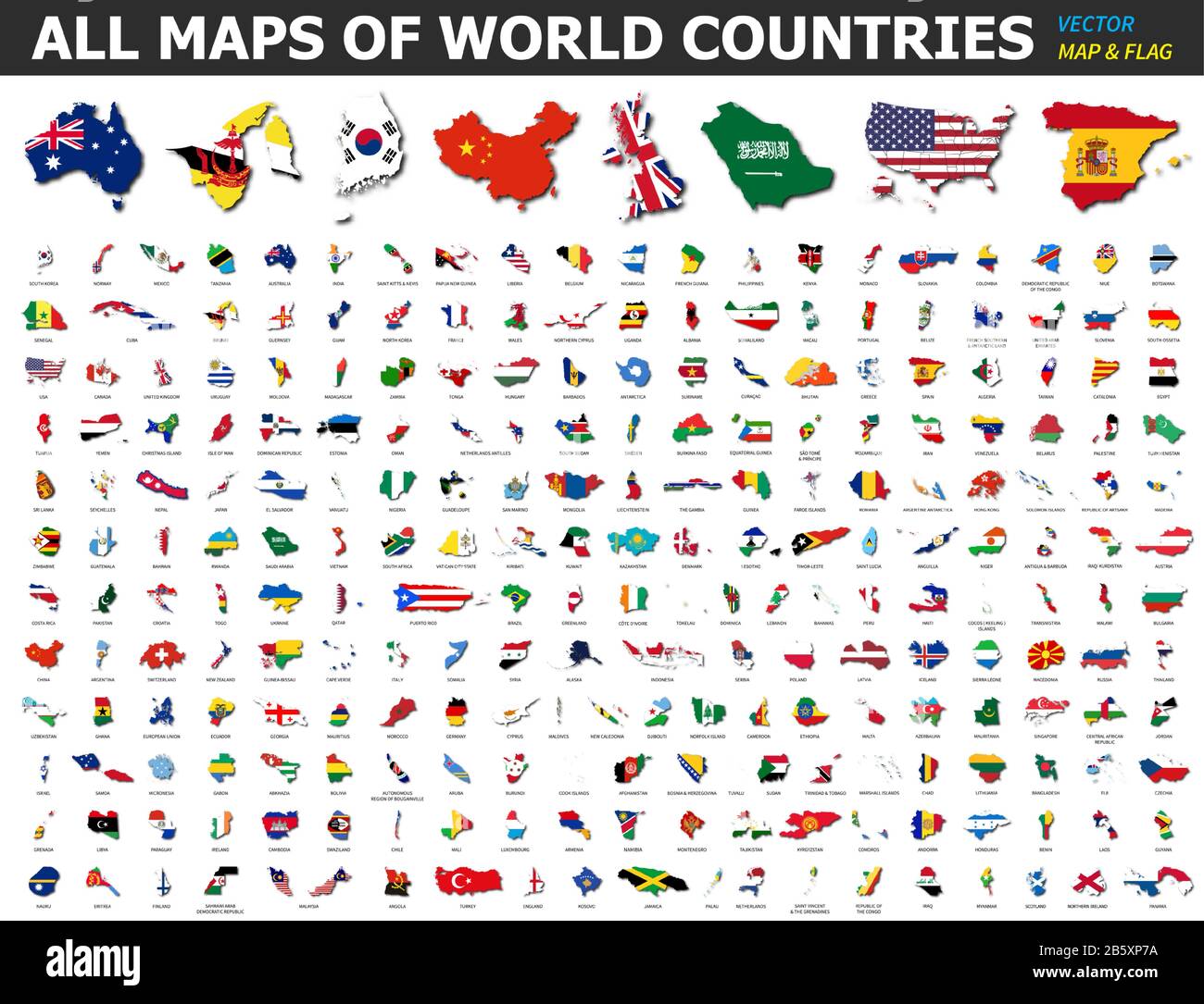 Toutes les cartes des pays et drapeaux du monde . Collection de la ...
