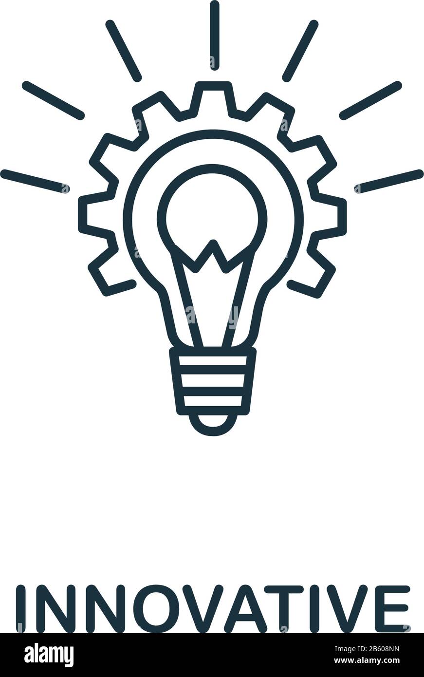 Icône innovante de la collection Industry 4.0. Symbole Innovant d ...