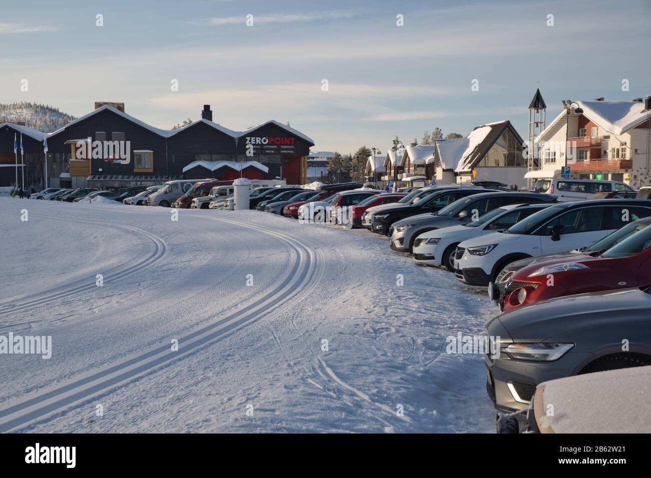 Skiing village levi finland lapland Banque de photographies et d’images ...