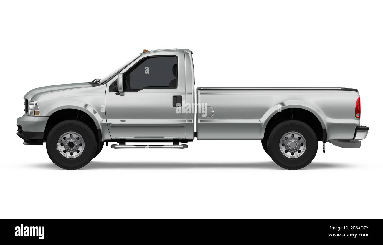 Silver pickup truck Banque de photographies et d’images à haute ...