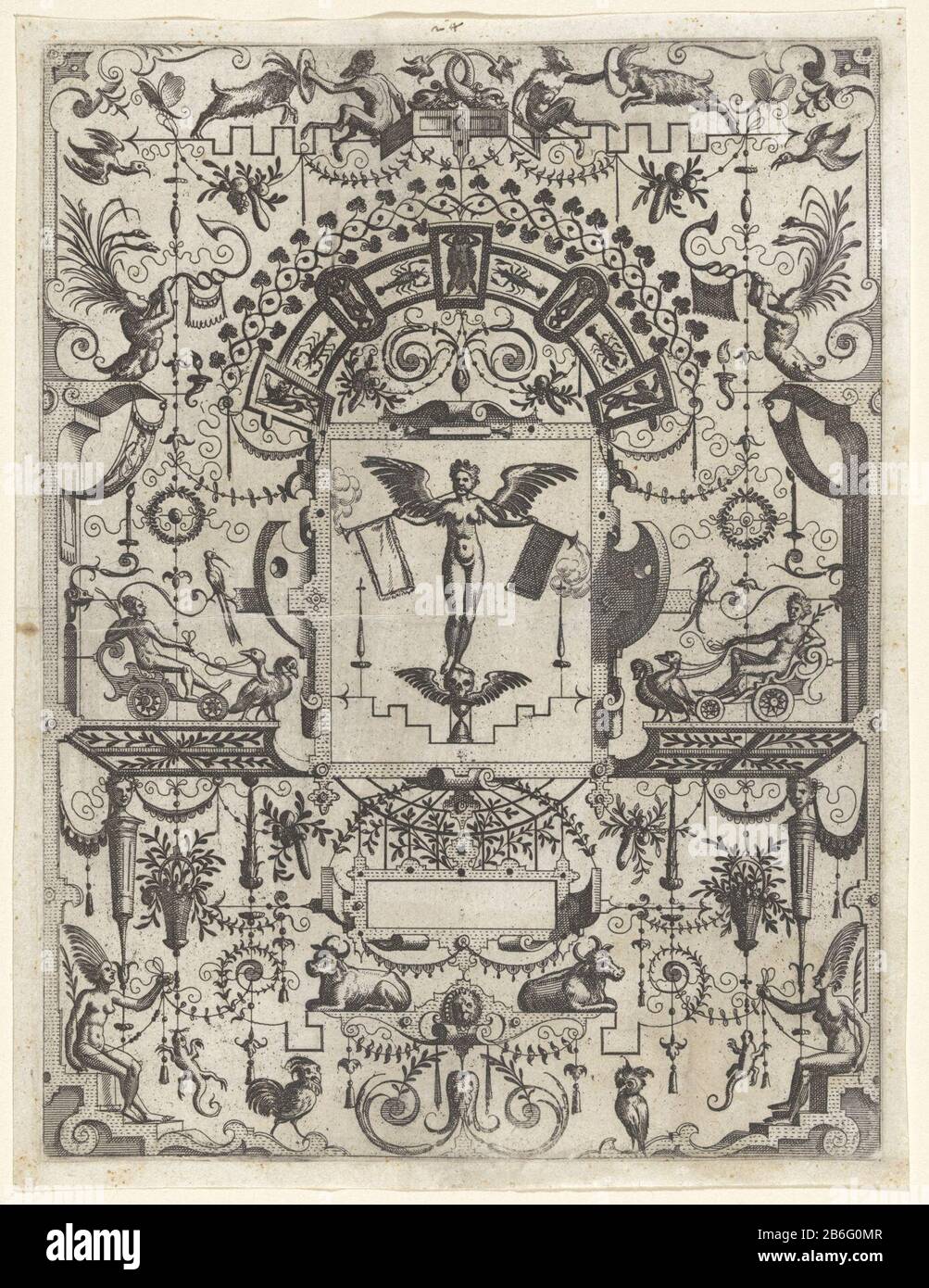 Fama est sur des symboles vanitas, un crâne et un sablier. A partir de ...