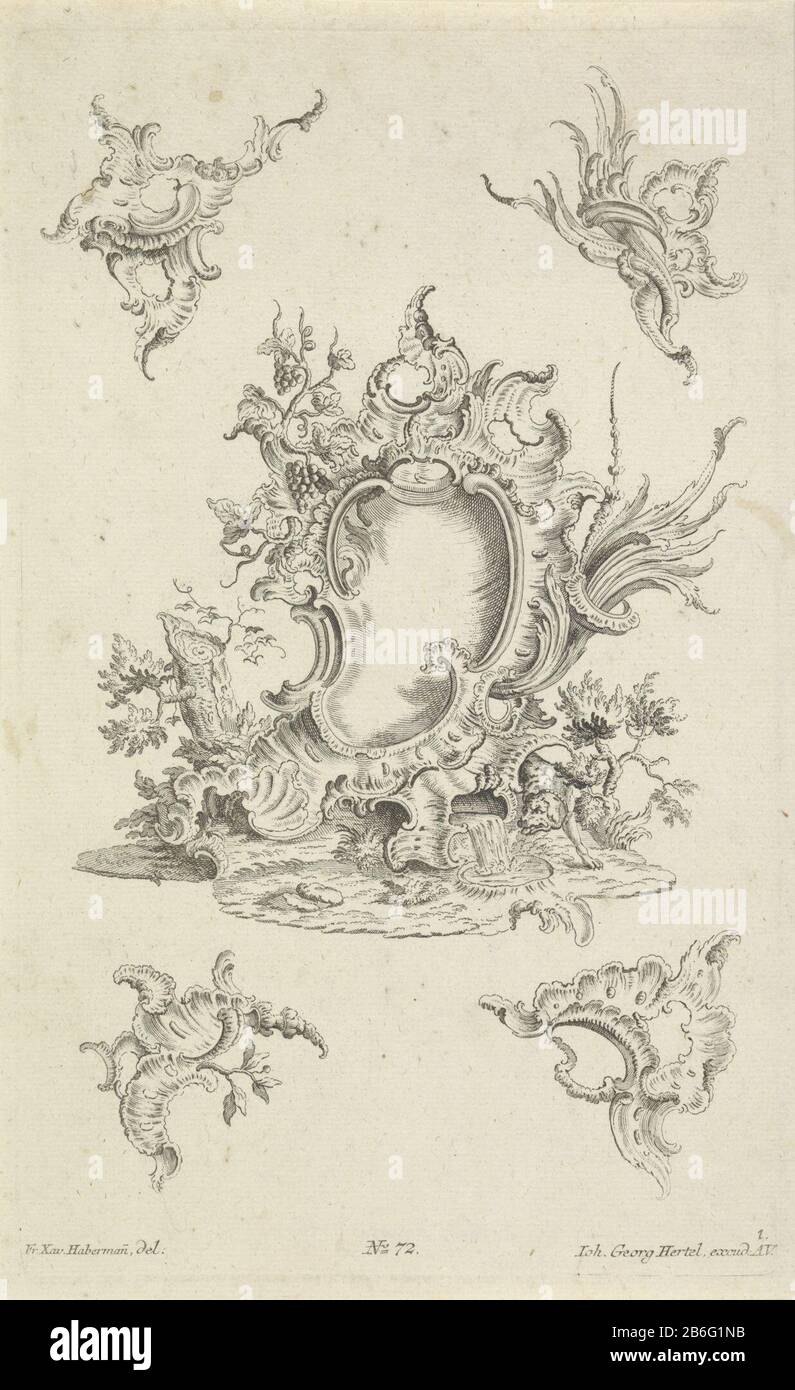 Quatre ornements de rocaille Banque de photographies et d’images à ...