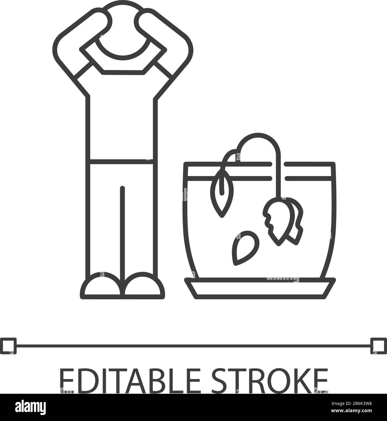 Dessin de fleur faner Banque d'images noir et blanc - Alamy