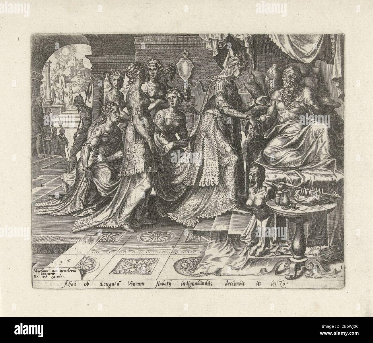 Izebel belooft koning Achab Nabots wijngaard te verkrijgen Geschiedenis ...