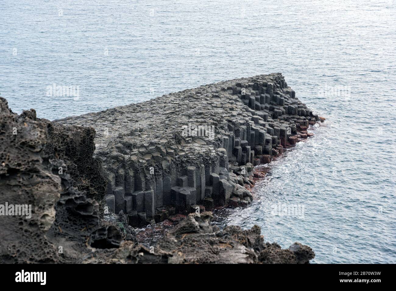 Columnar joints jeju island Banque de photographies et d’images à haute ...