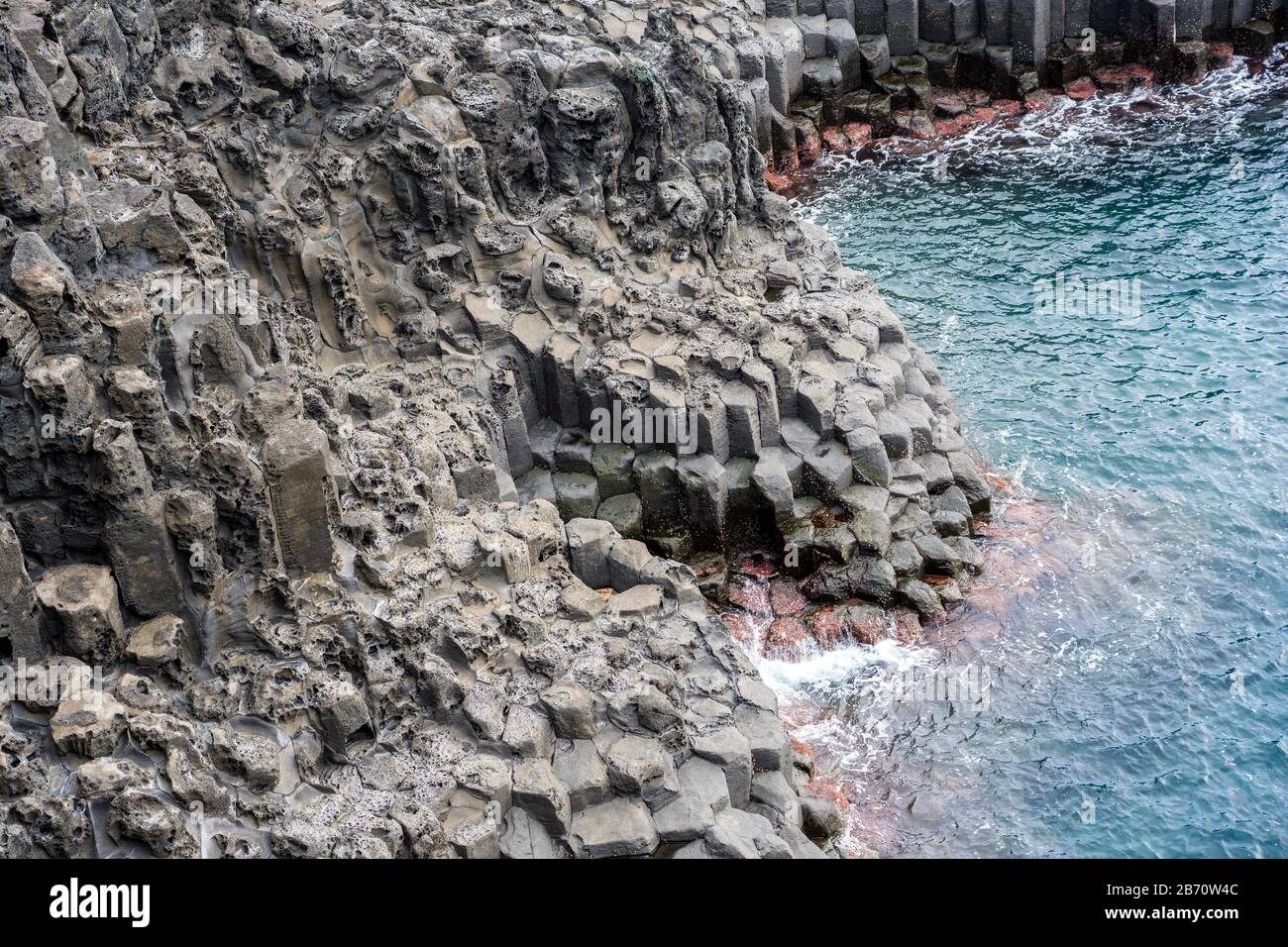 Columnar joints jeju island Banque de photographies et d’images à haute ...