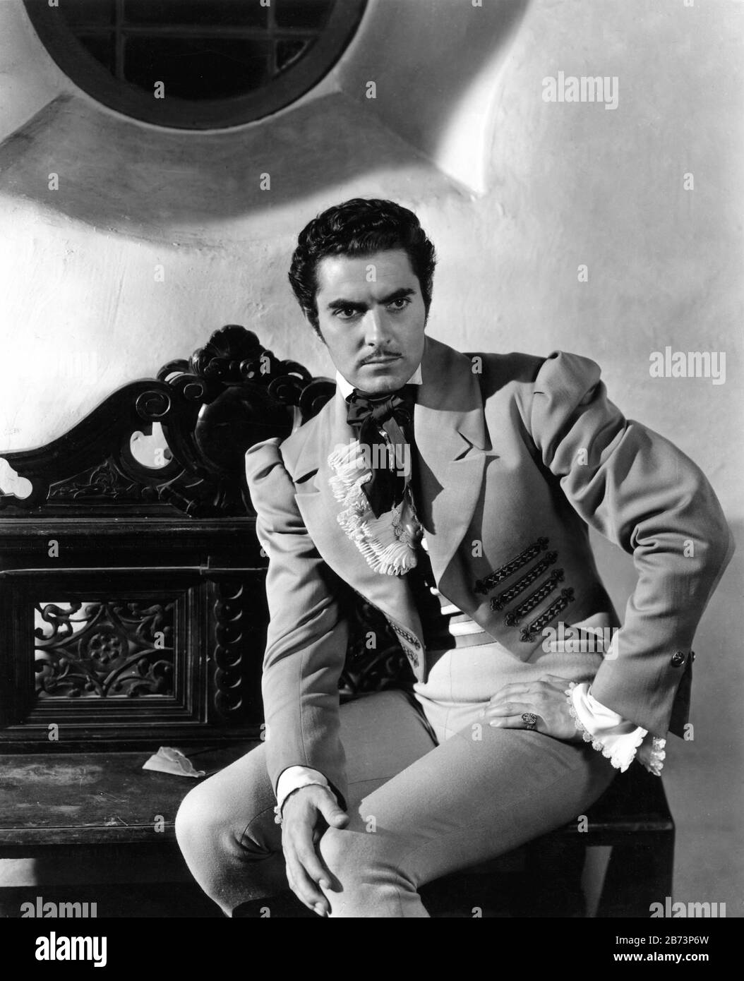 Tyrone power zorro Banque d'images noir et blanc - Alamy