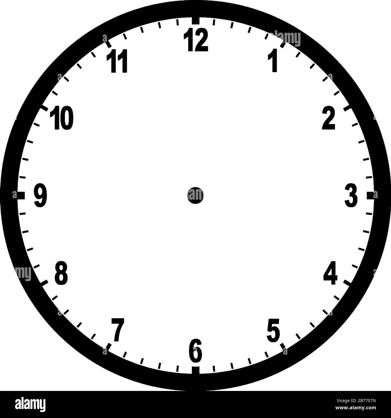 L'image représente une face de l'horloge avec des chiffres sans heure ...