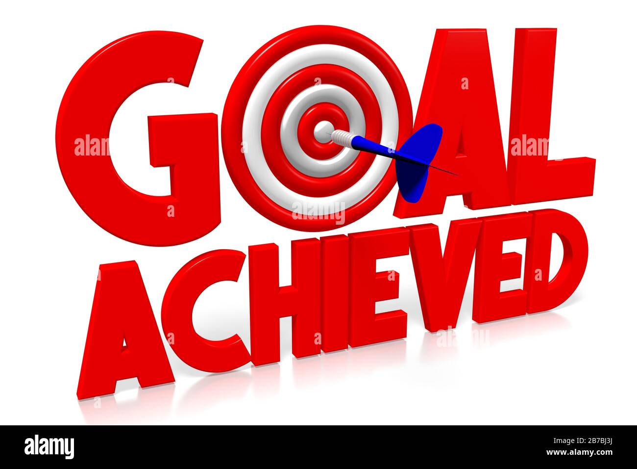 Illustration des fléchettes en relief - objectif atteint Photo Stock ...