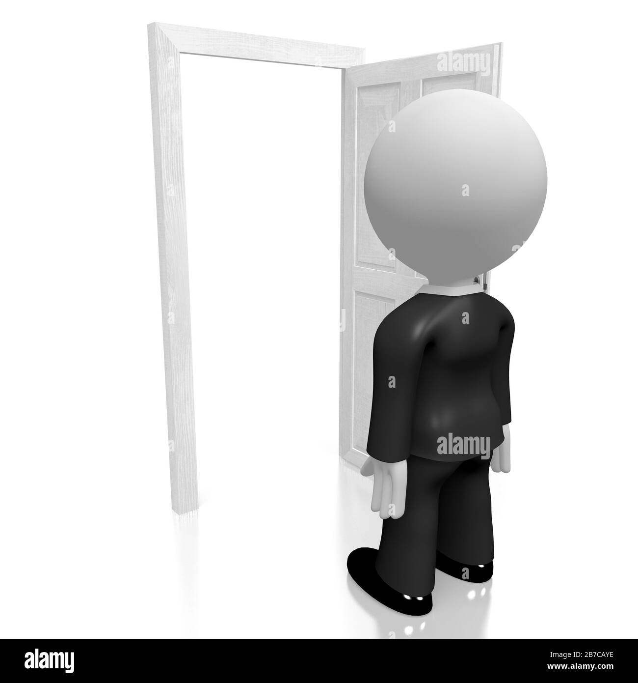 Humour d'homme d'affaires Banque d'images noir et blanc - Alamy