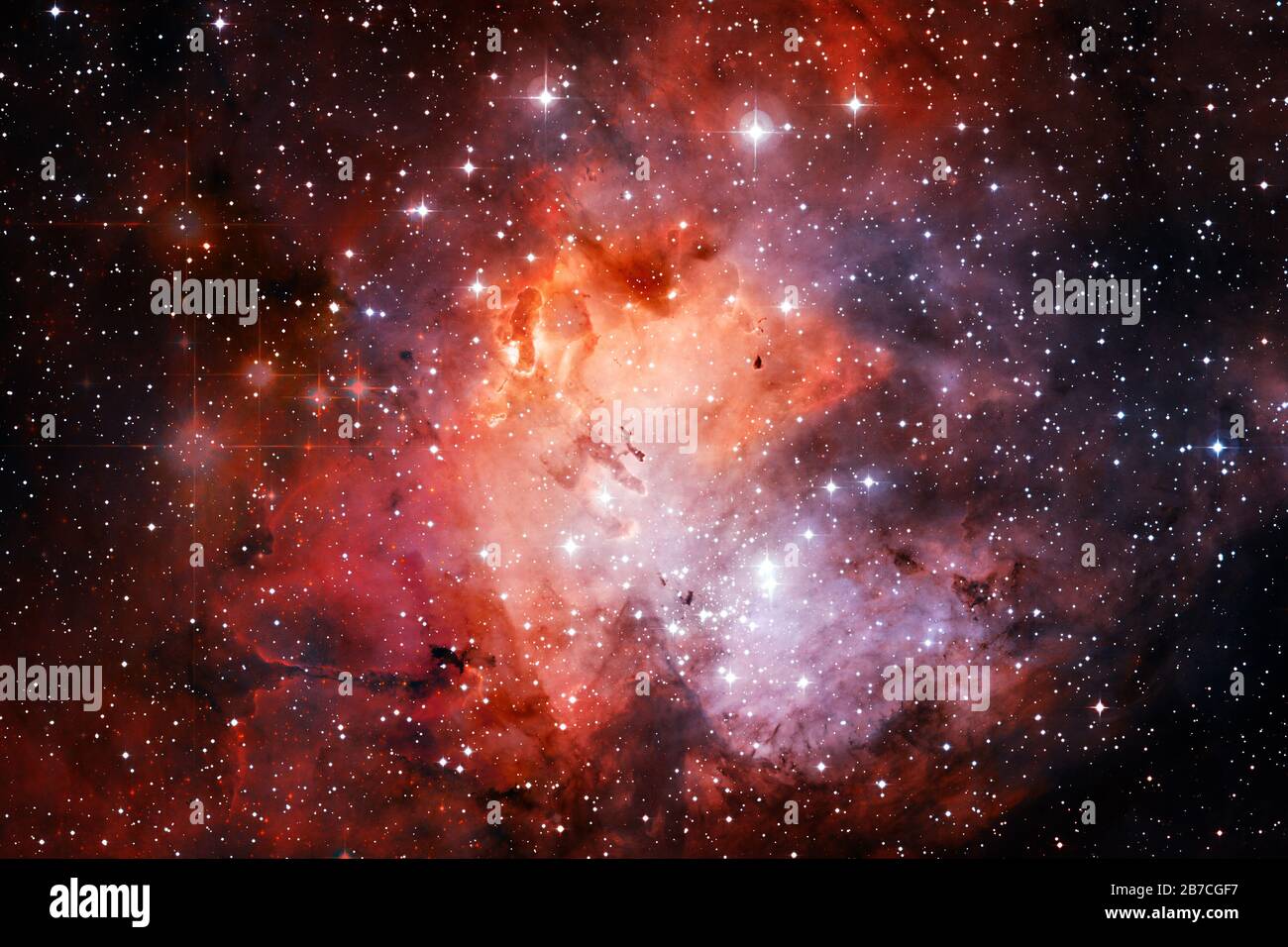 L'espace profond art. Starfield stardust, nébuleuse et Galaxie ...