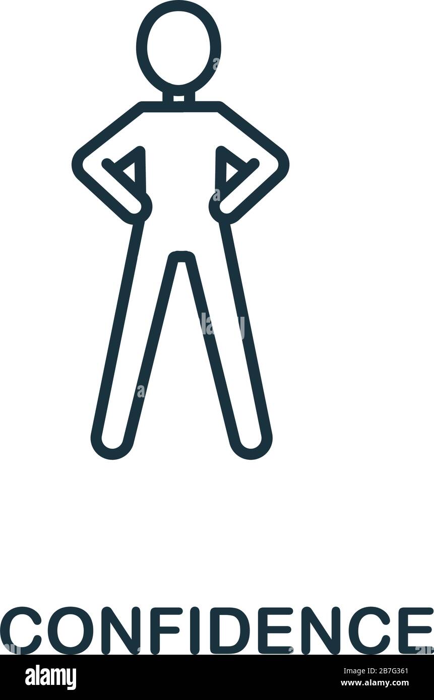Icône de confiance de la collection de compétences de vie. Icône de ...