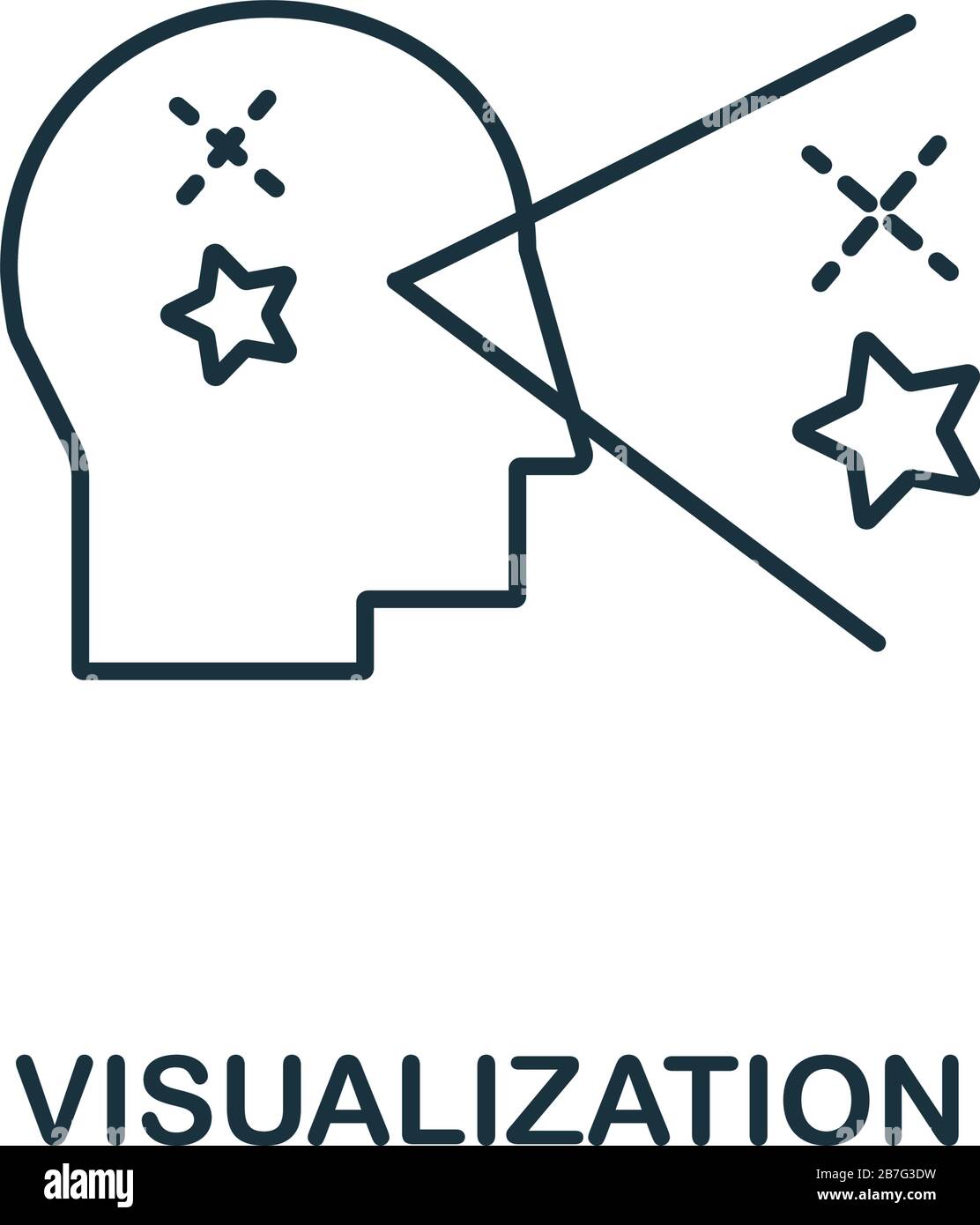 Icône de visualisation de la collection de compétences de vie. Icône ...