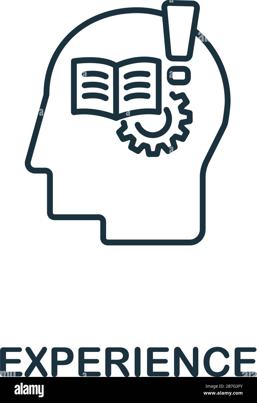 Icône expérience de la collection de travail d'équipe. Symbole d ...