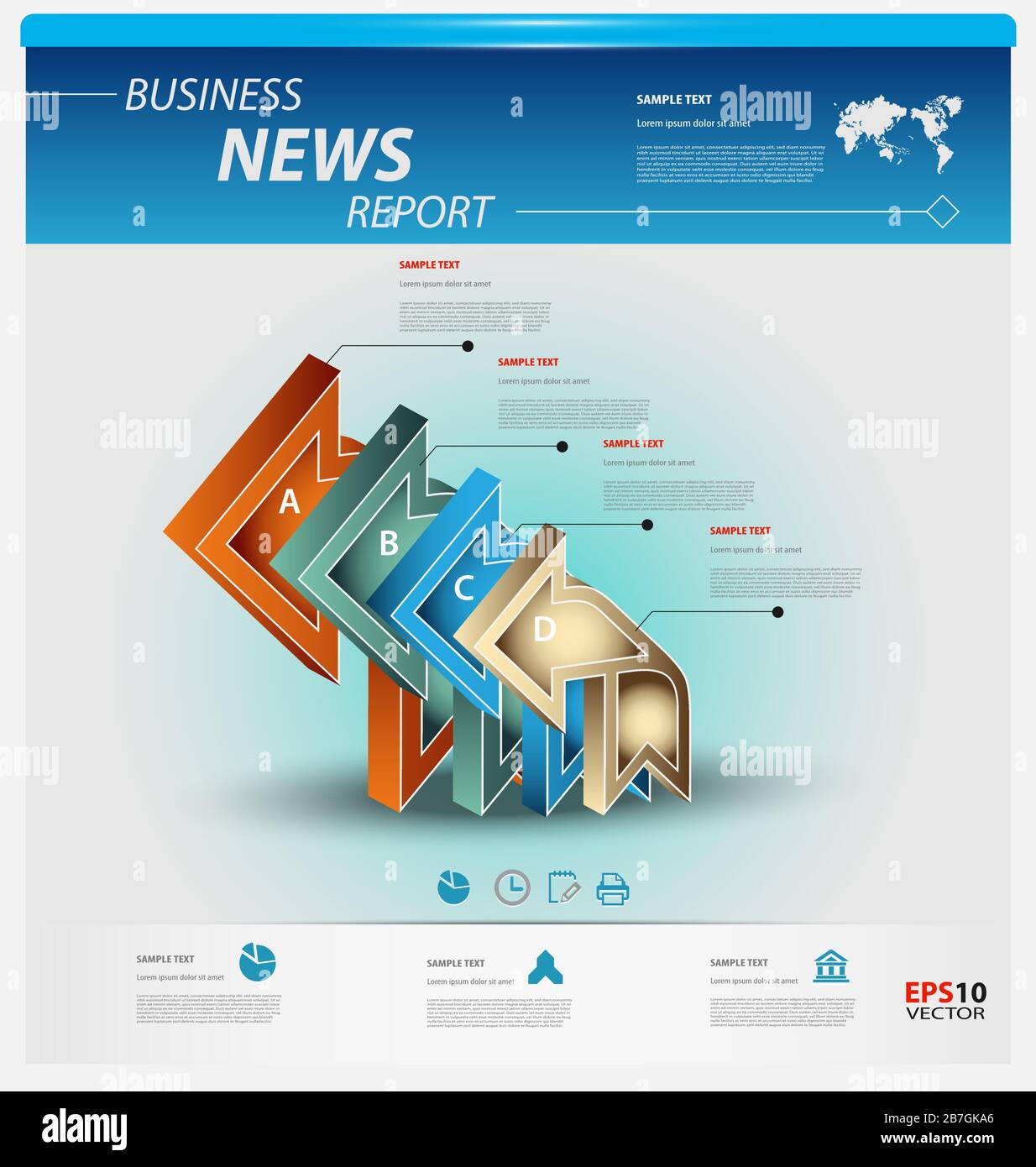 Pack de modèles d'infographie d'entreprise pour la communication ...