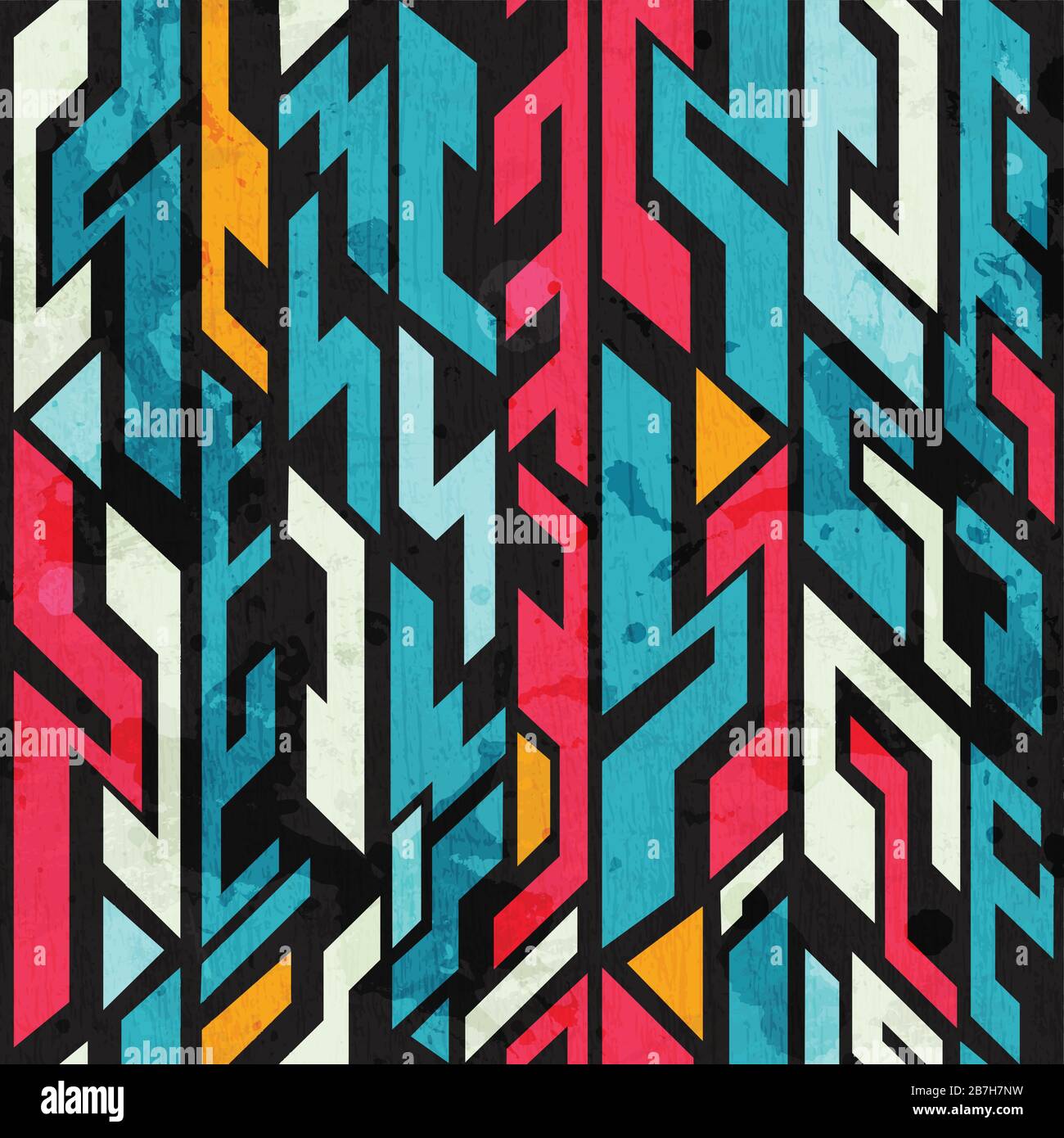 Graffiti contemporain Banque d'images vectorielles - Alamy