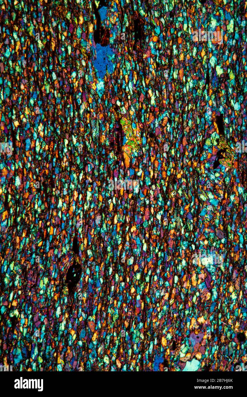 Roche volcanique microscope Banque de photographies et d’images à haute ...