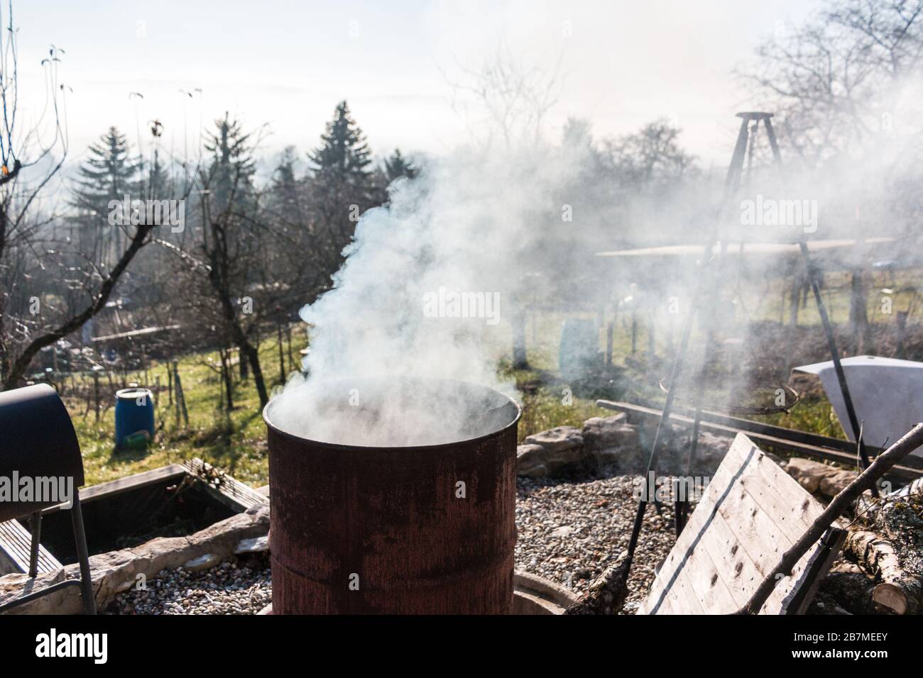 Le jardin de feu Banque de photographies et d’images à haute résolution ...