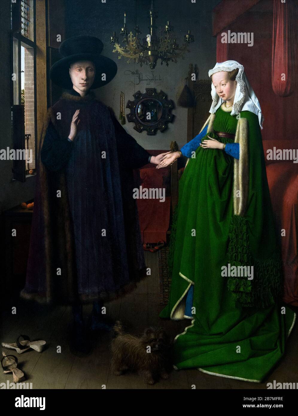 Portrait de Giovanni Arnolfini, Arnolfini Portrait, Jan van Eyck, 1434 ...