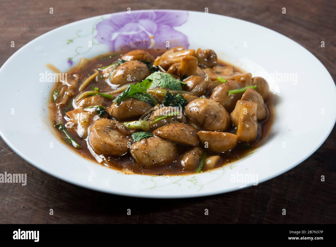 Stir fried chinese beef and potatoes Banque de photographies et d ...