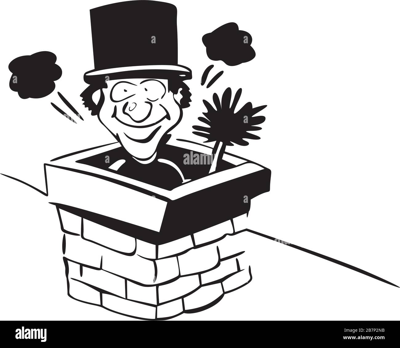 Chimney sweep, drawing Banque d'images vectorielles - Alamy