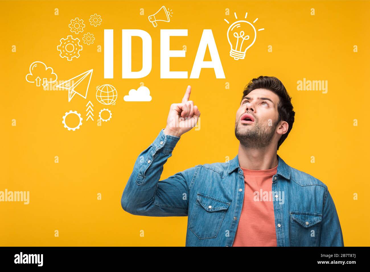 Confused man illustration Banque de photographies et d’images à haute ...