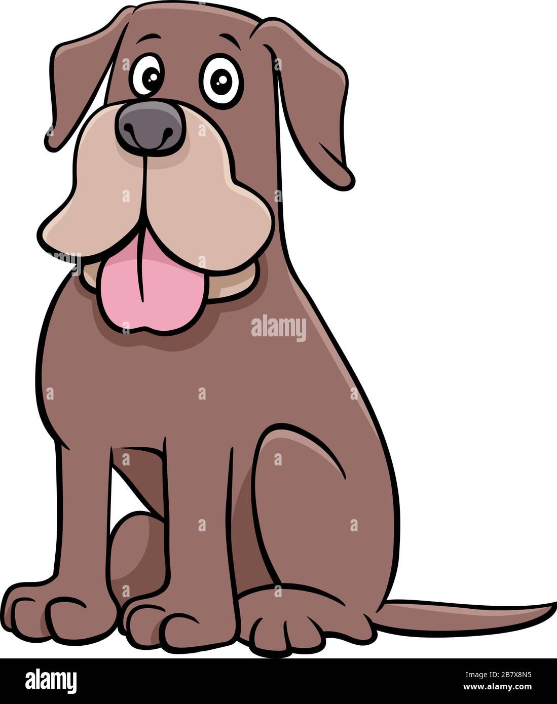 Illustration de dessin animé de personnage animal comique drôle de ...