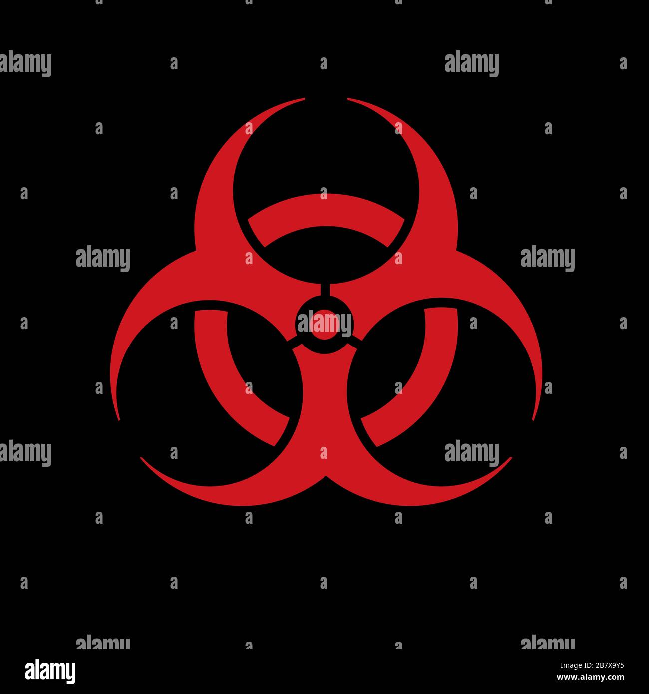 Signe de risque biologique (signe de mise en garde de danger), symbole ... Signe de risque biologique (signe de mise en garde de danger), symbole ...
