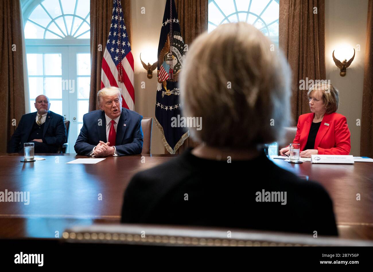 Washington, États-Unis d'Amérique. 18 mars 2020. Le président américain ...